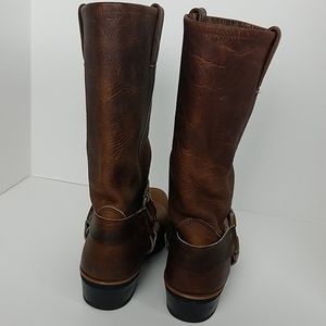 Frye | Shoes | Frye Harness Boot Brown Leather Sz 8 | Poshmark